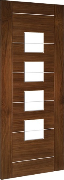 Valencia with Clear Inlaid Glass - Next Door Doors